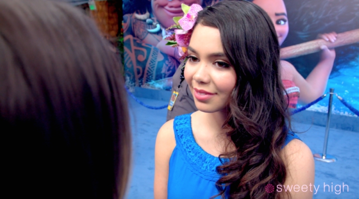 Auli'i Cravalho at Disney's Los Angeles Moana Premiere
