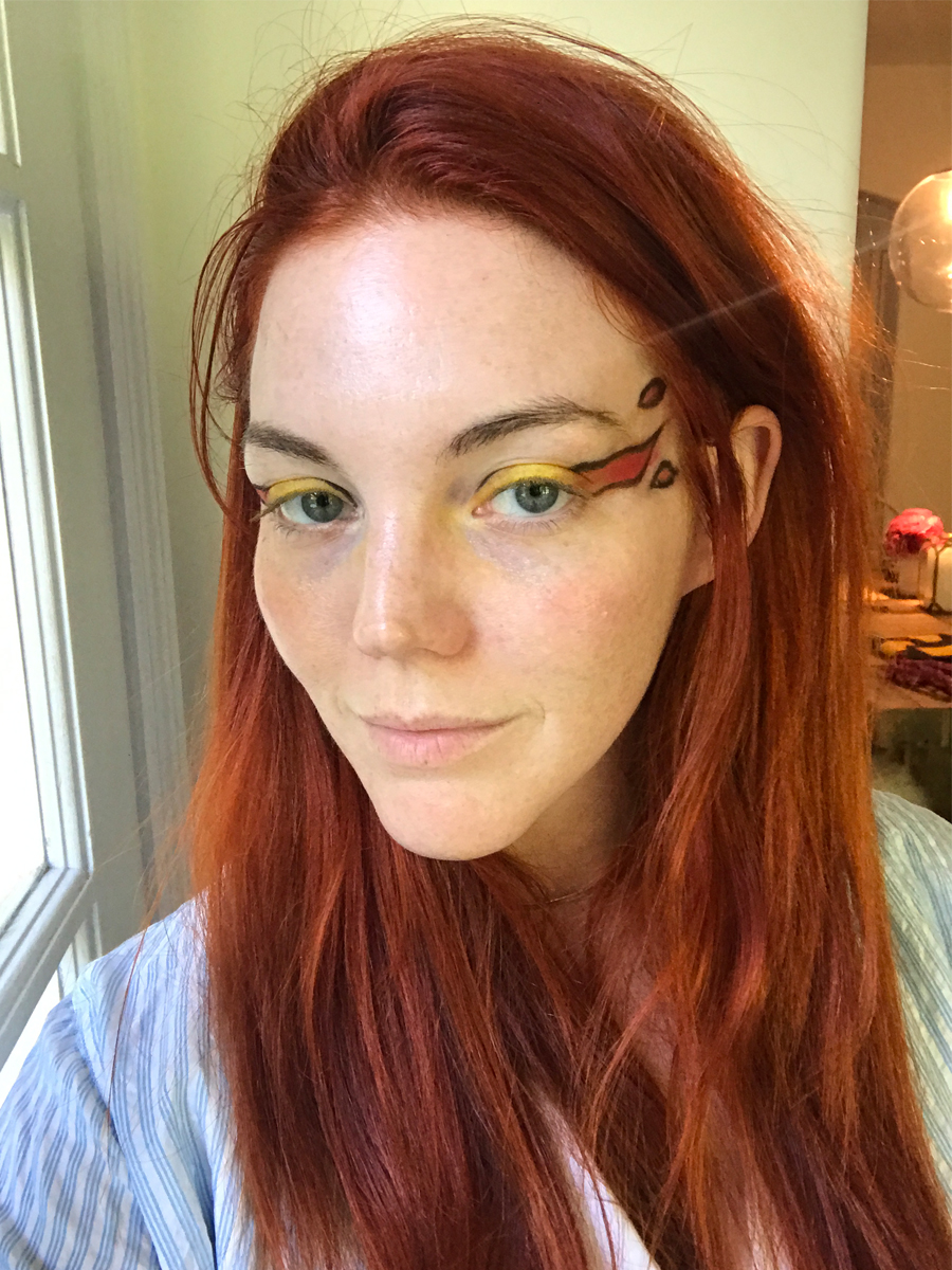 I Tried the Flame Eye Makeup Trend