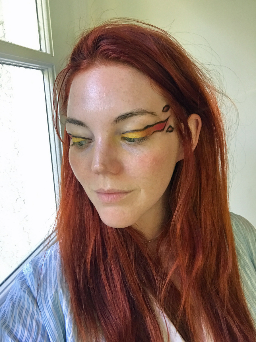 I Tried the Flame Eye Makeup Trend