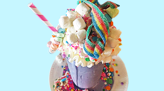 Making Unicorn and Belle Milkshakes at Crème & Sugar