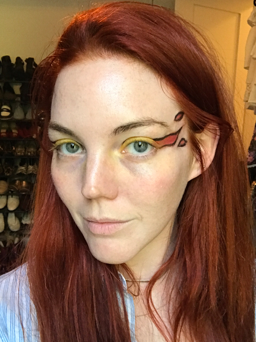 I Tried the Flame Eye Makeup Trend