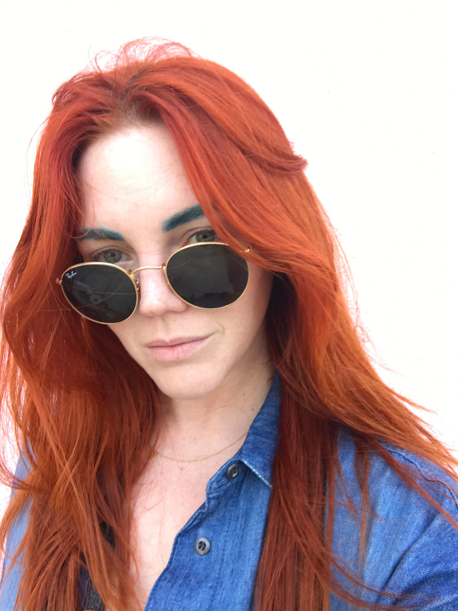 I Tried Rocking Blue Eyebrows For a Day