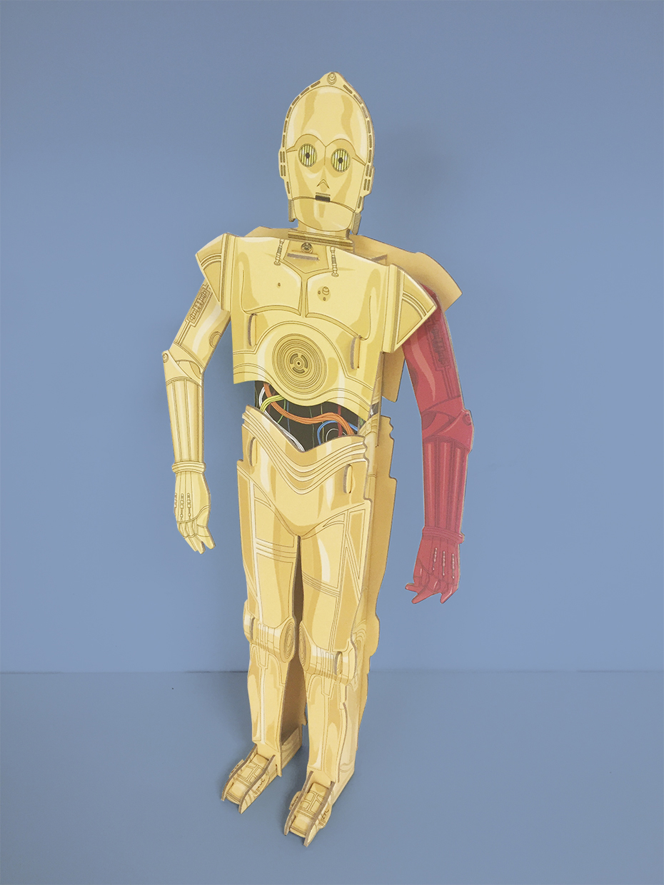 DIY Star Wars Droids: Build Card Stock C-3PO, R2-D2 and BB-8