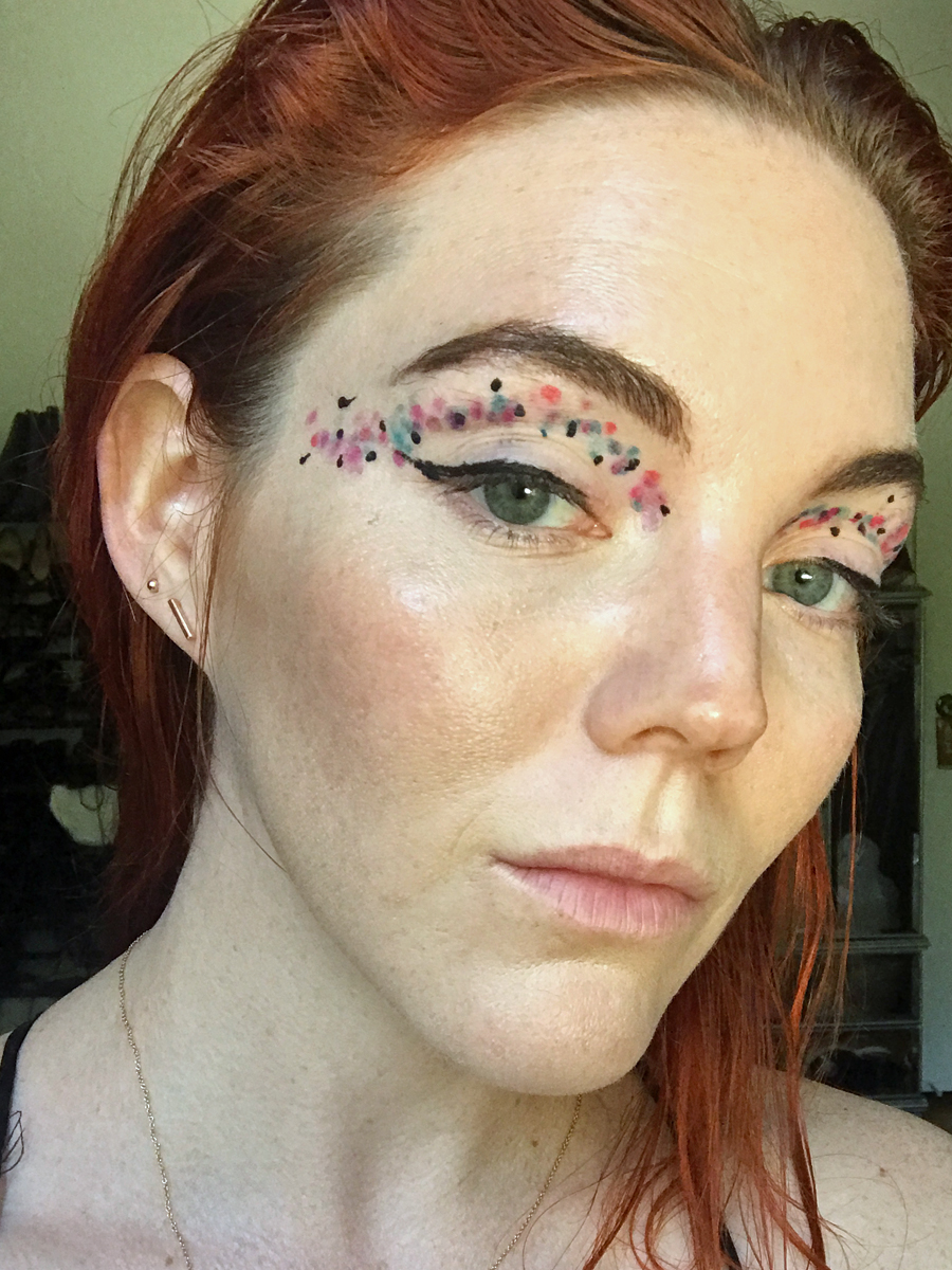 Step-by-Step Tutorial for Fairy-Worthy Polka Dot Makeup
