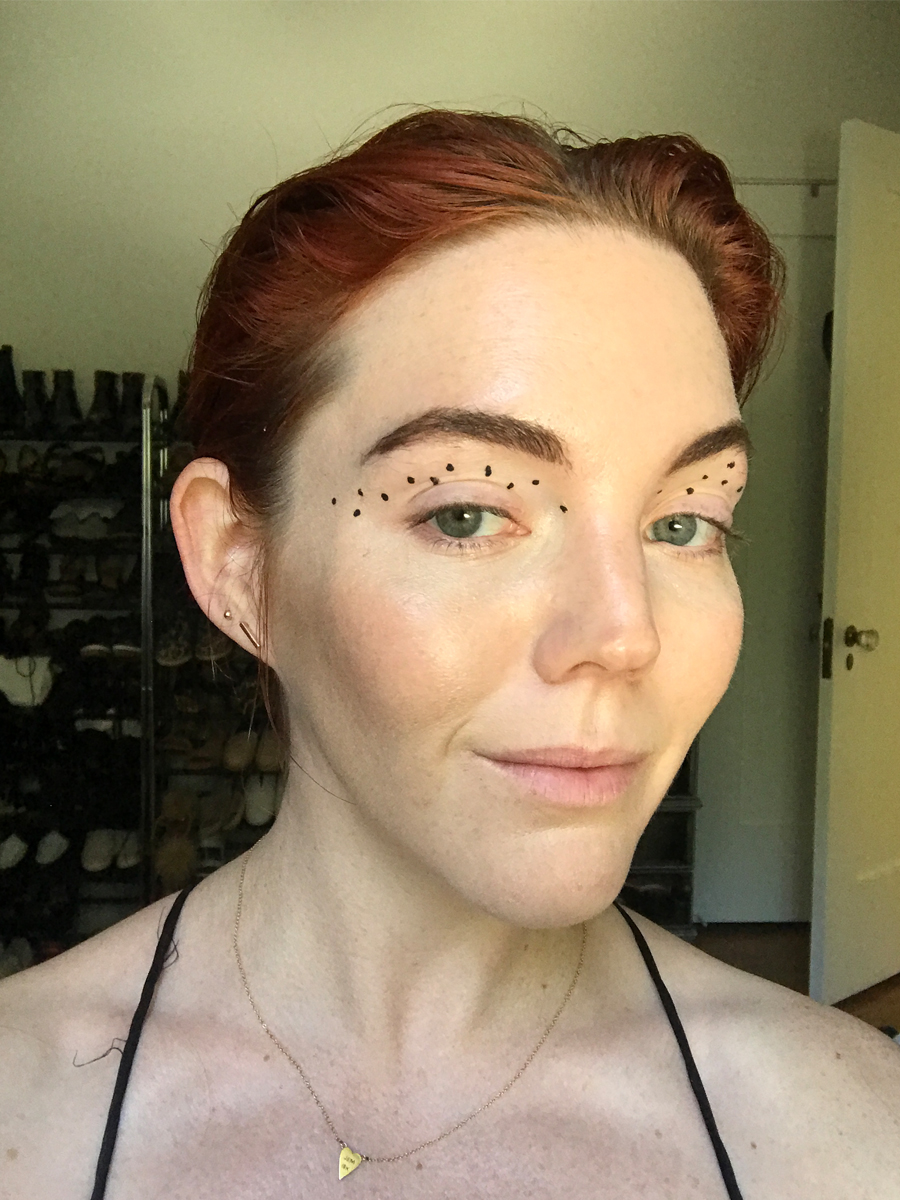 Step-by-Step Tutorial for Fairy-Worthy Polka Dot Makeup