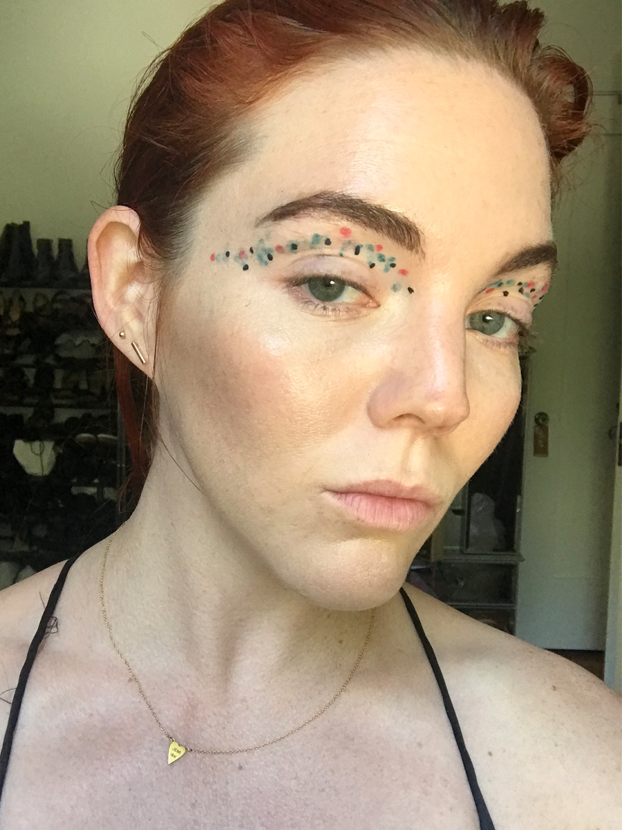 Step-by-Step Tutorial for Fairy-Worthy Polka Dot Makeup
