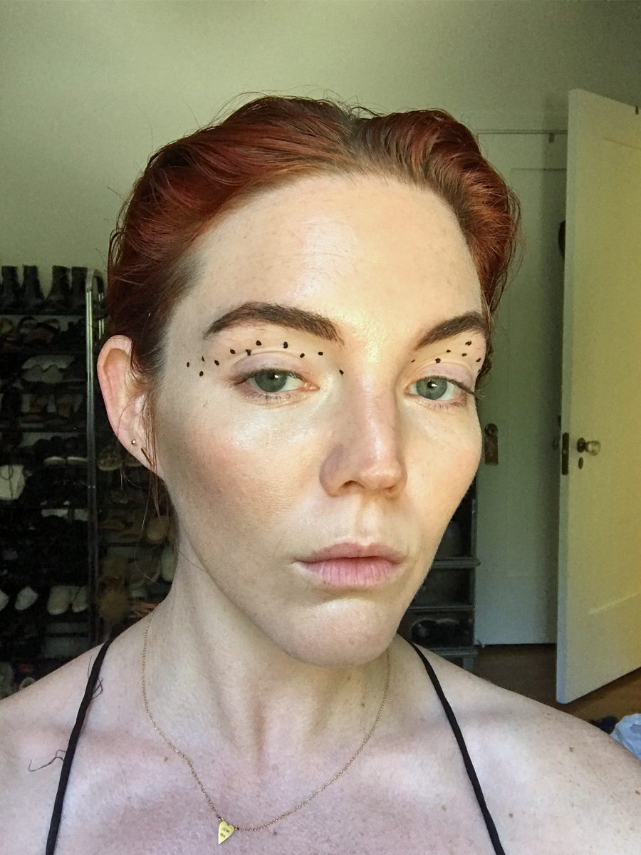 Step-by-Step Tutorial for Fairy-Worthy Polka Dot Makeup