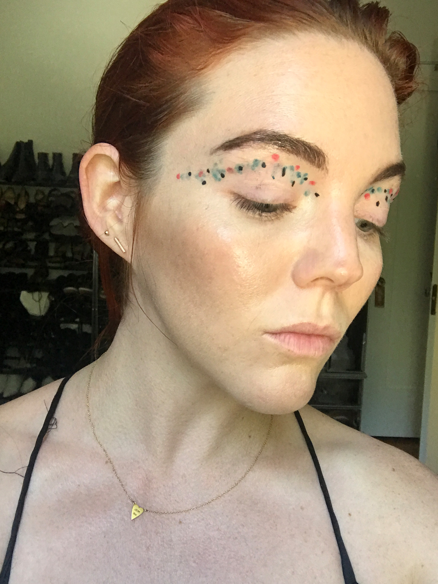Step-by-Step Tutorial for Fairy-Worthy Polka Dot Makeup