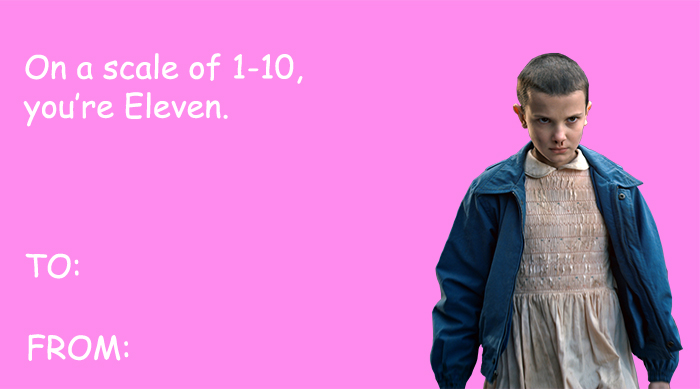 Funny and Silly Stranger Things Valentines for Your Crush