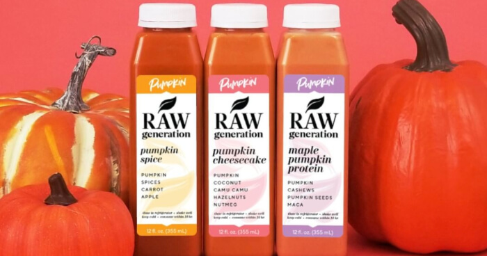 Review of Raw Generation's 'Autumn' Pumpkin Juice Collection