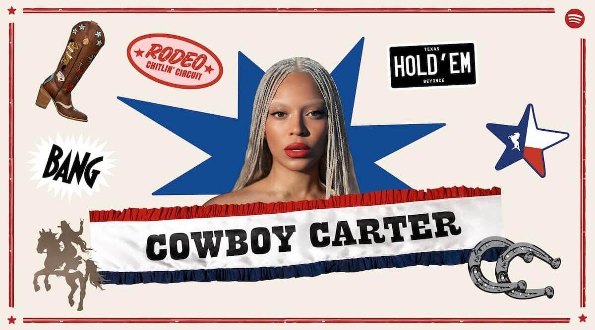 Check out Spotify's Beyoncé COWBOY CARTER Playlist Stickers